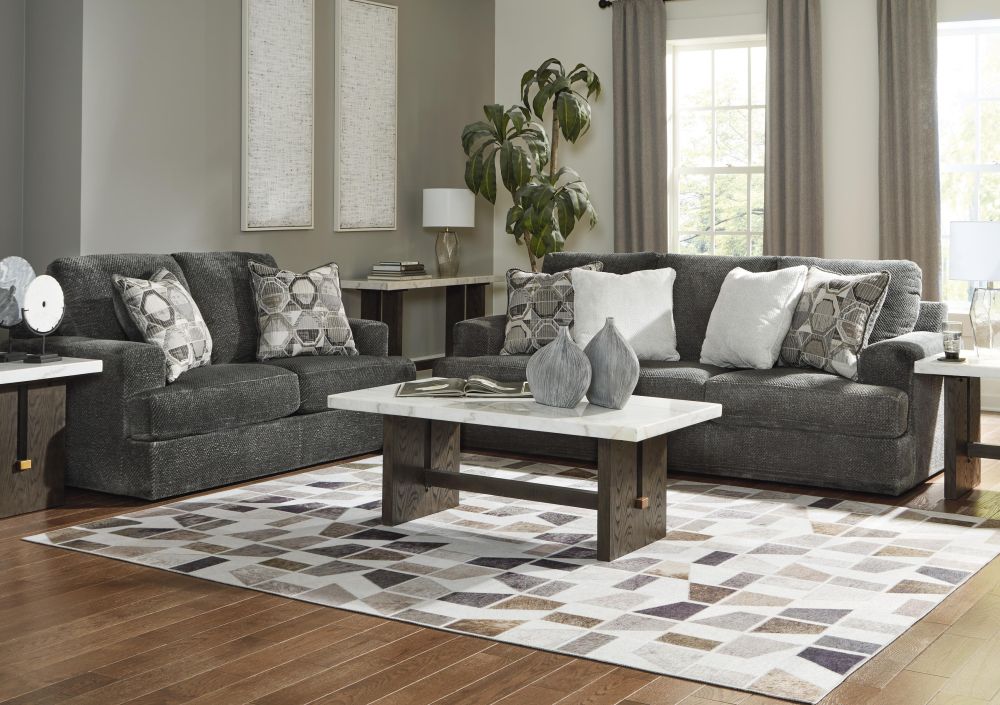SALA SOFA Y LOVESEAT KARINNE 31402 SMOKE - Furniture City